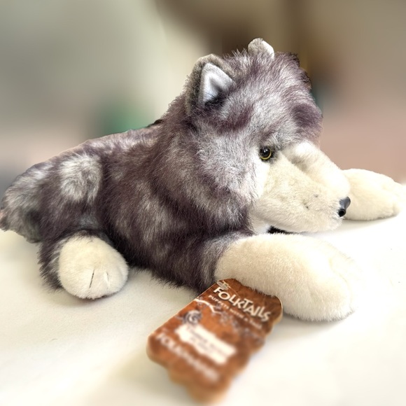 Folkmanis Puppets | Toys | Folktails By Folkmanis Timber Wolf Plush ...